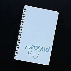 Medical Rounds Notebook, proRound – Spiral Notebook, Notepad with Template, Log Book for Medical Students, Nurses & Physician Assistants, Pocket Size – 4.5 x 7 Inches, 75 Pages (Pack of 1)