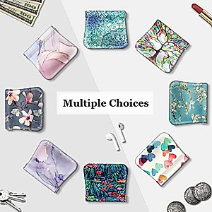 Squeeze Coin Purse, Fintie PU Leather Coin Pouch Change Holder for Woman Girls (Love Tree)