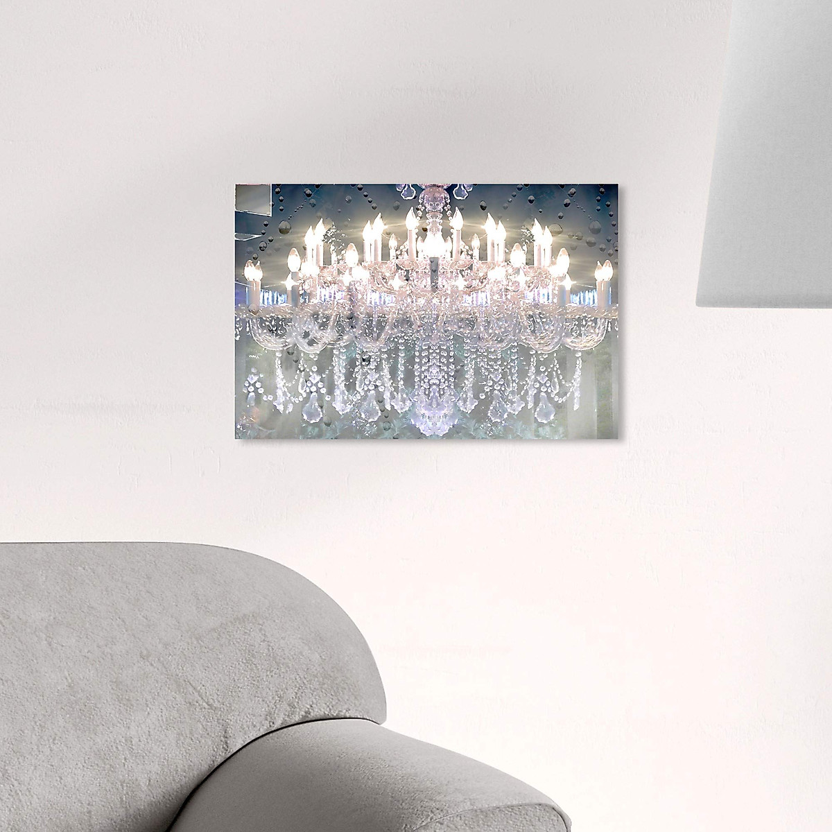 The Oliver Gal Artist Co. Day and Night | Contemporary Premium Canvas Art Prints, 15 in x 10 in, Silver