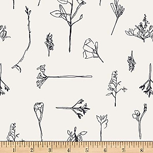 Art Gallery Fabrics Art Gallery Raise The Volume Sonic Flora Fabric, White