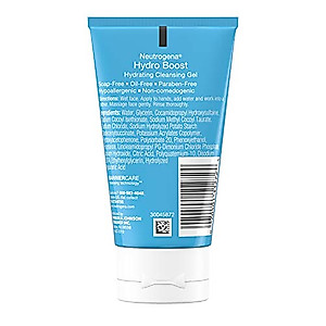 Neutrogena Hydro Boost Water Gel Daily Facial Moisturizer with Hyaluronic Acid, 1.7 fl. oz, Hydro Boost Hydrating Facial Cleansing Gel with Hyaluronic Acid