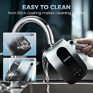 AUXTUR Electric Milk Frother, 4 in 1 Milk Steamer, Coffee Frother, 15.2oz/450ml Automatic Warm and Cold Foam Maker, Milk Warmer, electric frother for coffee, Latte, Cappuccinos, Hot Chocolate