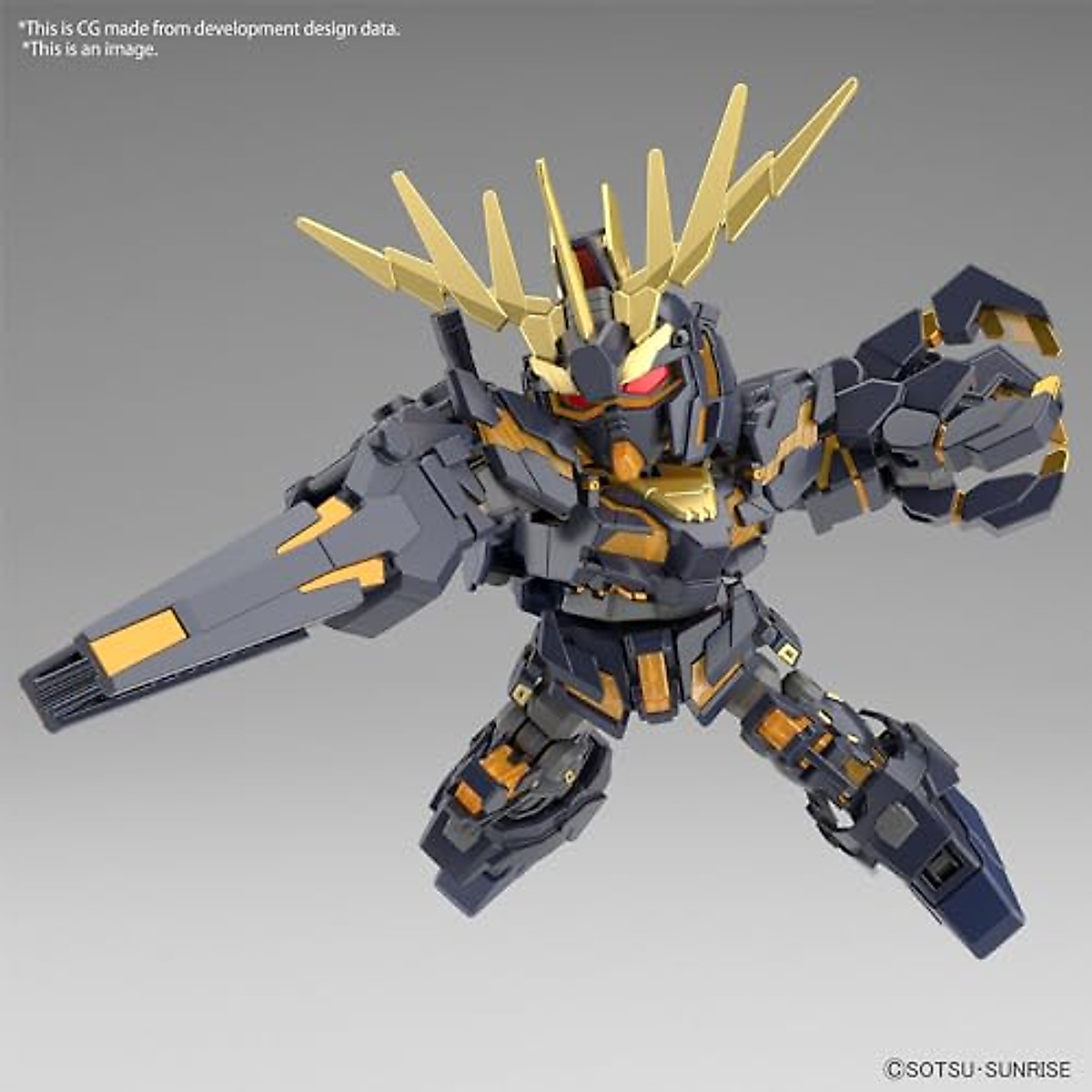 Bandai Hobby - Gundam UC - #19 Unicorn Gundam 02 Banshee (Destroy Mode) & Banshee Norn Parts Set, Bandai Spirits SDCS Model Kit