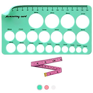 Silicone Nipples Ruler of Flange Size Measure for Nipple, Nipple Measurement Tool for Flanges Silicone and Soft in mm, Breast Pump Sizing Tool for Spectra, Medela, Momcozy, Lansinoh