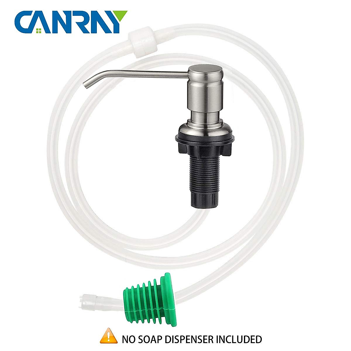 Sink Soap Dispenser Extension Tube Kit (40 Inch) with Check Valve for Kitchen - Never Fill The Little Bottle Again White