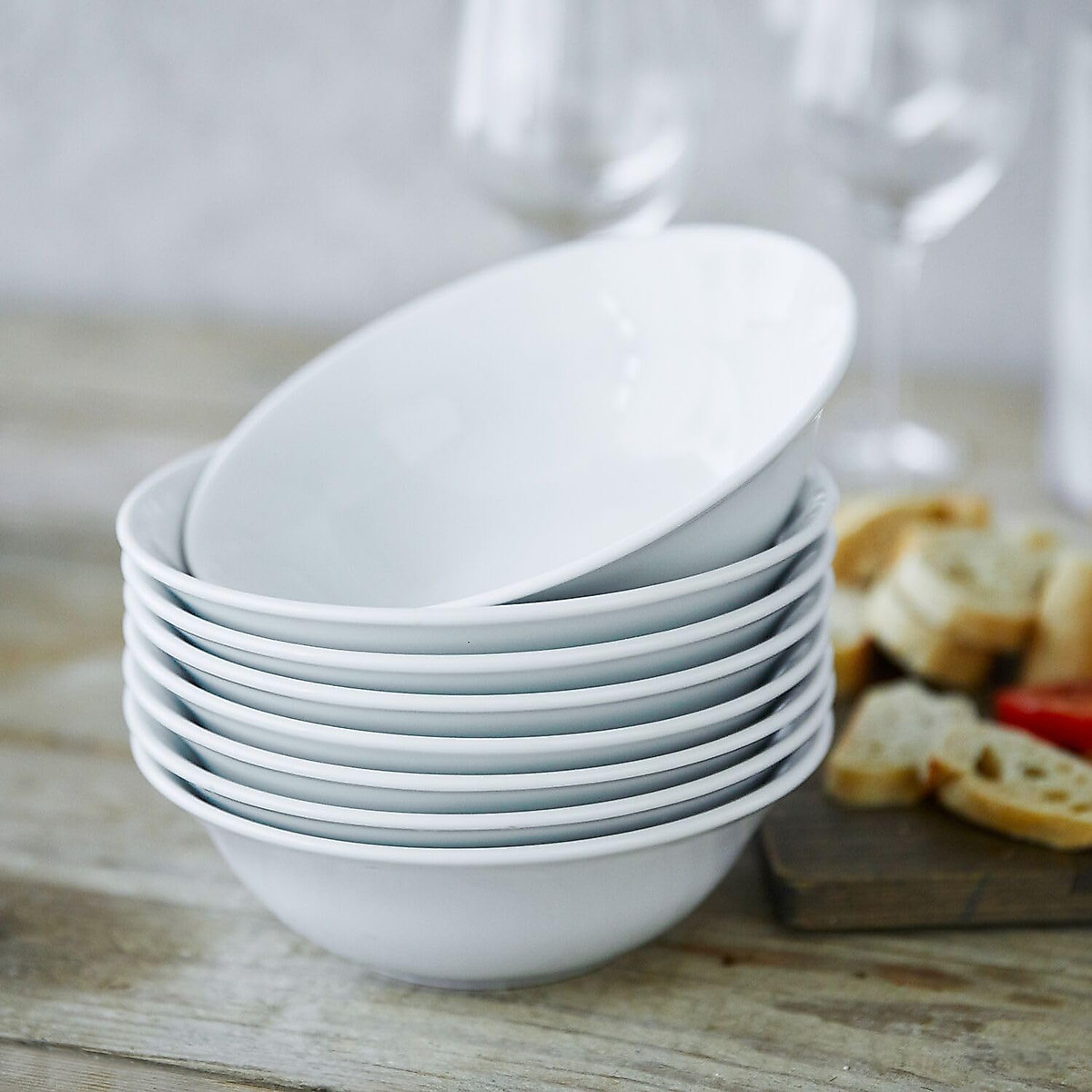 Sur La Table Bistro Cereal Bowl, White