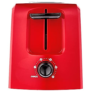 Disney DCM-21 Mickey Mouse 2 Slice Toaster, Red/Black, 1