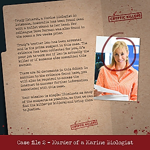 Cryptic Killers BUNDLE #1 - Unsolved Murder Mystery Game - Cold Case File Investigation - Detective Clues/Evidence - Solve The Crime - Individuals, Date Nights & Party Groups - 3 PACK