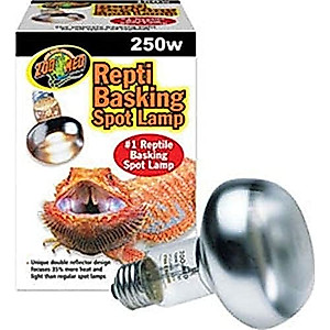 Zoo Med Reptile Basking Spot Lamp 250 Watts, Whites &Amp; Tans