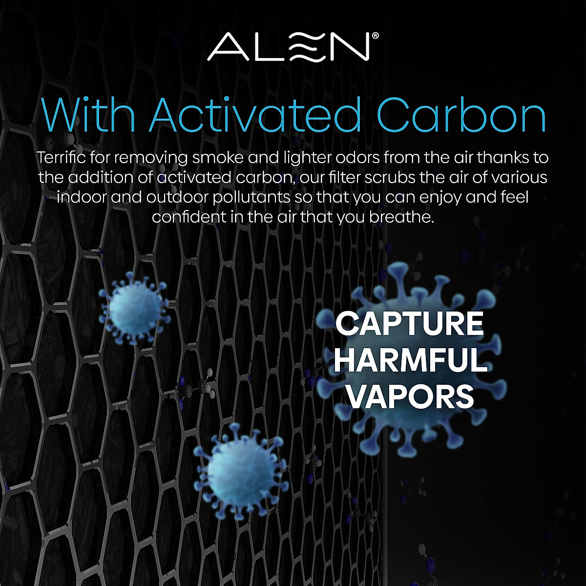Alen Air Filter TF50-Fresh Replacement HEPA Filter + Carbon for Paralda Air Purifier - Captures Allergens, Dust + Light Household Odors & Smoke (1 Filter)