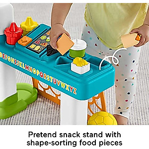 Fisher-Price Laugh & Learn Toddler Learning Toy, 4-In-1 Game Experience Sports Activity Center With Smart Stages For Ages 9+ Months