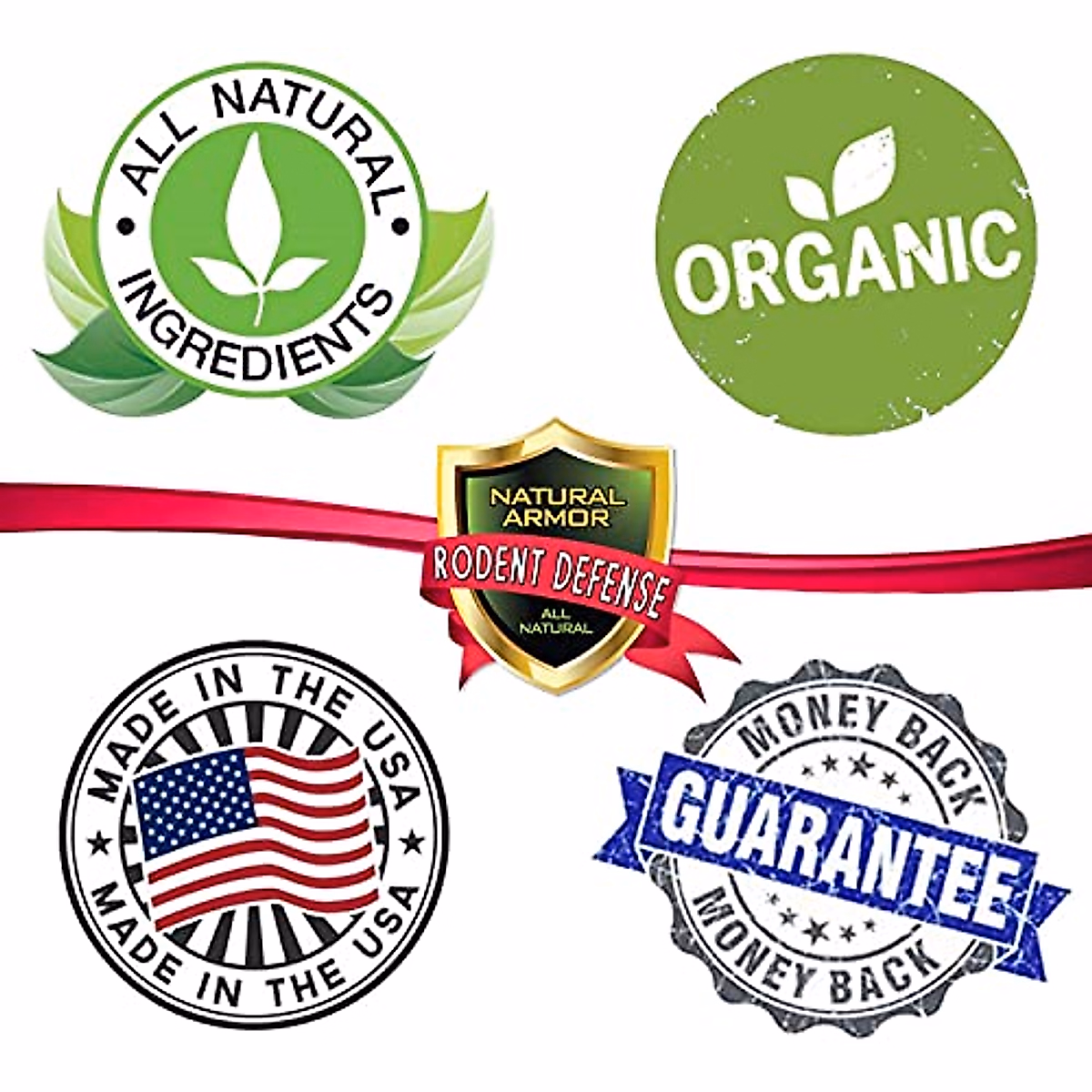 Natural Armor Peppermint Repellent for Mice/Mouse, Rats & Rodents. Natural Spray for Indoor & Outdoor Use Rodent Shield - 128 Fl Oz Gallon Refill, Case of 4