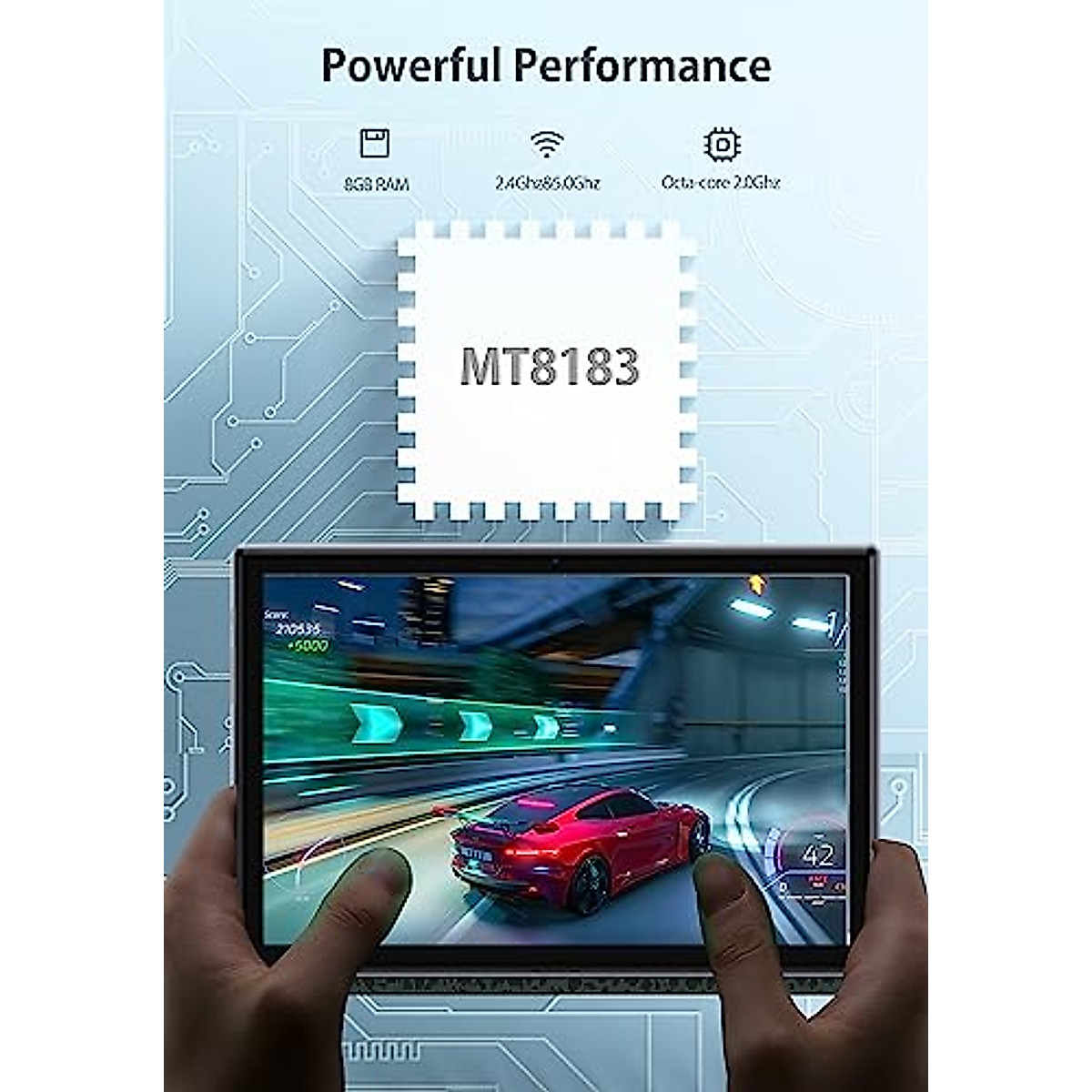 Dragon Touch 10 inch Android Tablet - 8GB RAM, 128GB, 1TB Expandable Storage, 10.1" HD Display, Android 12 Tablets, Octa Core Processor, 13MP Camera, 2.4Ghz & 5G WiFi, GPS, Compatible Docking Keyboard