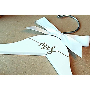Mrs Wedding Hanger, Bride Hanger, Bridal Wedding Gift, Decal