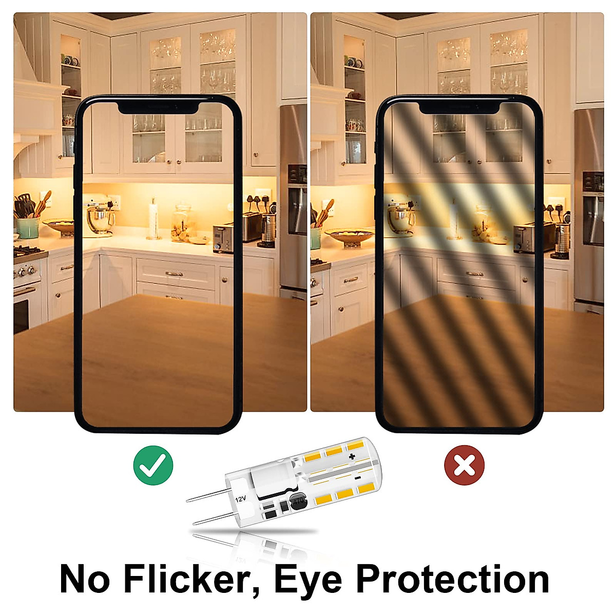 Gaormii G4 LED Bulb JC Type Bi-Pin Base Bulb 1.5W AC/DC 12V 10W T3 Halogen Bulb Replacement for Landscape Lighting, Under Cabinet Puck Light, Chandeliers, Warm White 3000K, 10-Pack