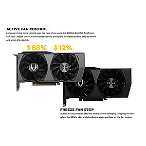ZOTAC Gaming GeForce RTX 3060 Twin Edge OC 12GB GDDR6 192-bit 15 Gbps PCIE 4.0 Graphics Card, IceStorm 2.0 Cooling, Active Fan Control, Freeze Fan Stop ZT-A30600H-10M