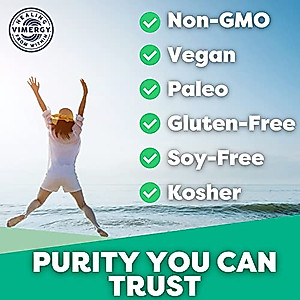 Vimergy USDA Organic B12, 30 Servings – Alcohol Free B-12 Liquid Vitamin - Supports Brain Energy, Nervous System, Cognition, Memory - No Gluten, Non-GMO, Vegan & Paleo - Naturally Sweet Flavor (30 ml)