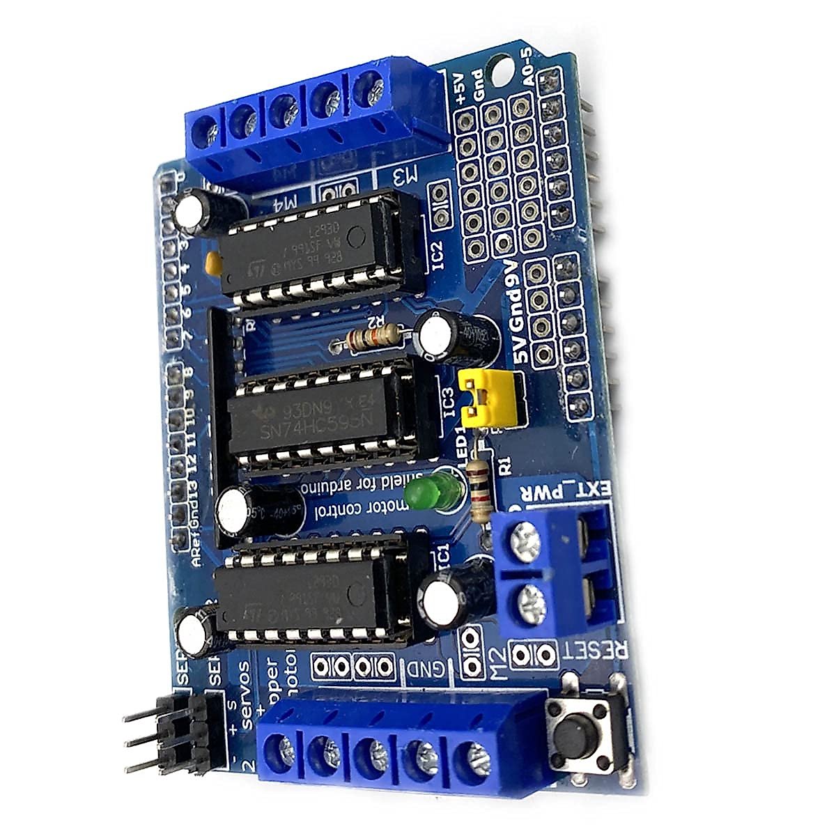 Kiro&Seeu L293D DC Motor Drive Shield Stepper Motor Drive Shield Expansion Board Compatible with Arduino Duemilanove Raspberry Pi
