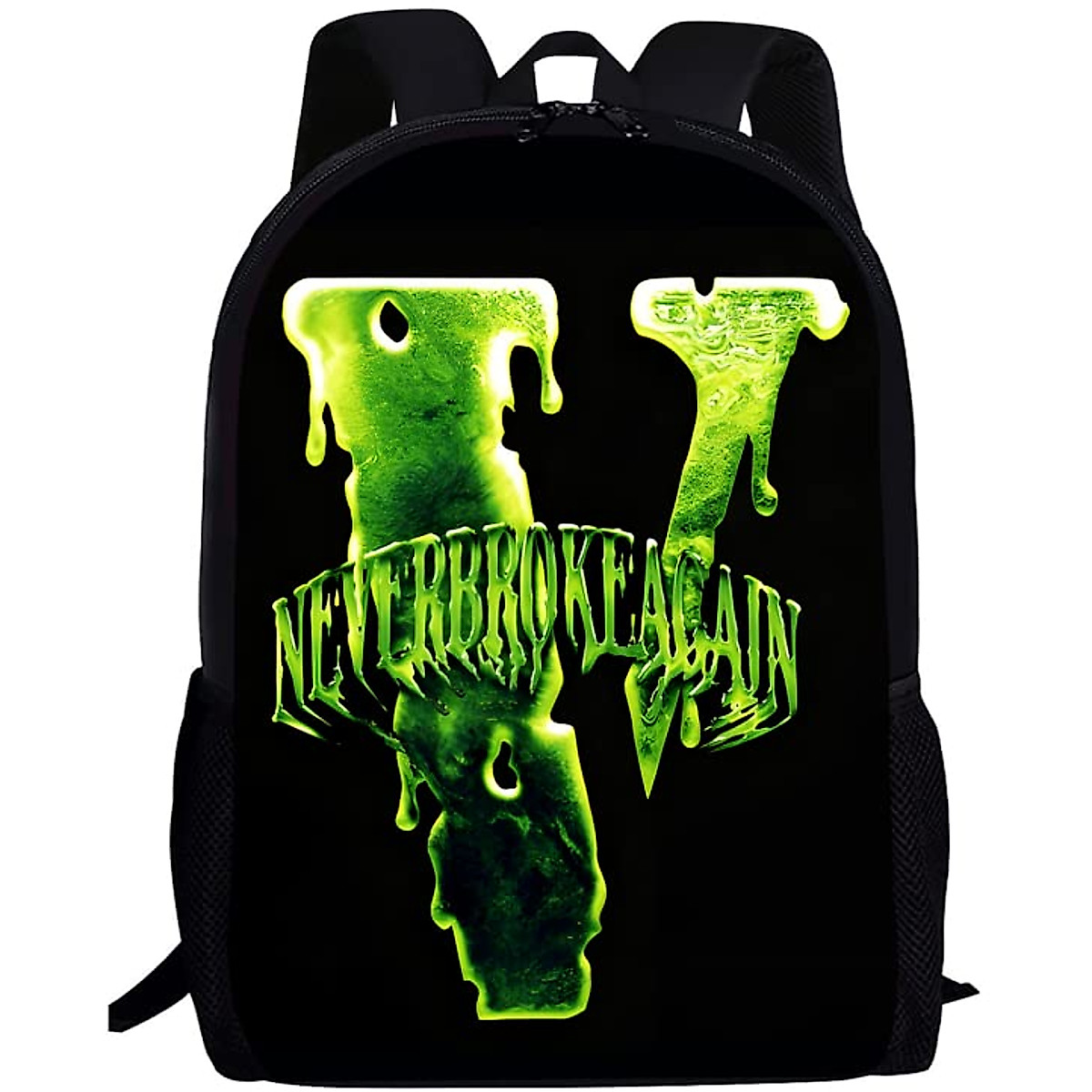 Fashion Big V Laptop Backpack Vlone Backpack Lightweight Casual Travel Laptop Backpack for Women Men (V Letter Background Backpack)