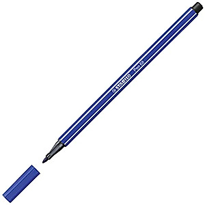 Stabilo Pen 68, 1 Piece of Felt tip, Middle tip Blue Navy Blue