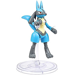 Pokémon 6" Lucario Articulated Battle Figure Toy with Display Stand - Officially Licensed - Collectible Pokemon Gift for Kids and Adults - Ages 8+