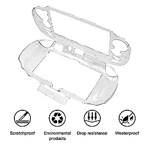 Clear Crystal Protective Hard Shell with Fingerprint-Proof for Sony PS Playstation Vita