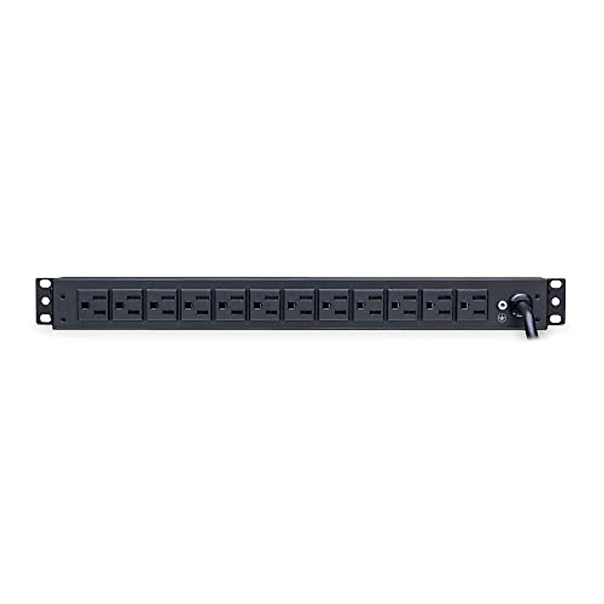 CyberPower PDU15B6F12R Basic PDU, 100-125V, 15A (Derated to 12A), 18 Outlets, 1U Rackmount