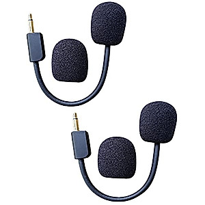 TNE 2 Pack Replacement Blackshark V2 Microphone Detachable Mic Boom for Razer Black Shark V2 and Blackshark V2 Pro PS4 Pro PS5 Xbox One Series X Computer PC Gaming Headsets Noise Cancelling