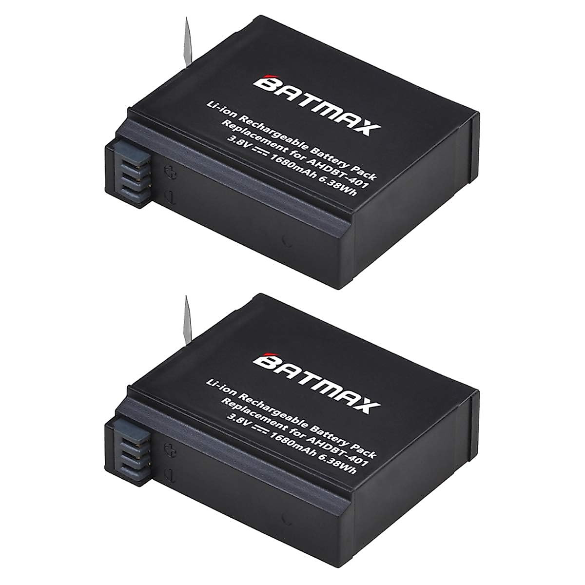 Batmax 3Packs AHDBT-401 1680mAh Battery + LED 3Slots USB Charger for Gopro Hero 4 Battery Go Pro Hero4 AHBBP-401 Action Camera Accessories