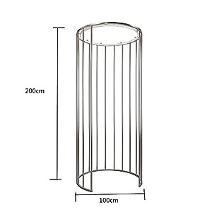 Clothing Store Fitting Room Silver Rod with Curtain, Portable Temporary Mobile Privacy Protection Dressing Room, Foldable Mall Simple Changing Room and Display Rack, 200x100cm (Pink)