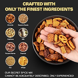 Wicked Mix Snack Mix with Mixed Nuts - Sweet and Salty Snacks Trail Mix Snack Packs with Almonds, Cashews, Pretzels, Pecans - Healthy Snacks Zero Trans Fat in Resealable Bag (Smoky Hot Chipotle, Case of 12)