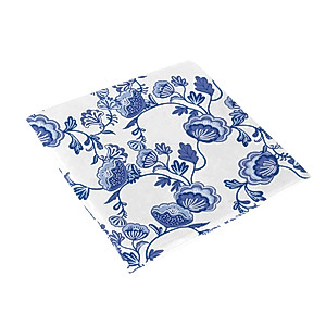 susiyo Square Chair Pads, Colorful Flowers Chinoiserie Style Seat Cushion Comfort Reduces Pressure Washable Memory Foam Chair Cushions for Kitchen Dining Carpet Rug Office Car 15.7" x 15.7"