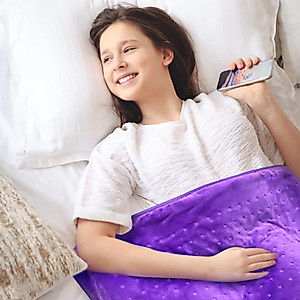 TWELVECHENG® Heating Pad XL Electric Heating Pad for Back Pain Relief,Cramps,Neck and Shoulder XL Heating Pads with auto Shut Off Large Purple Heating Pad The Best Gift for Mom (12 * 24)