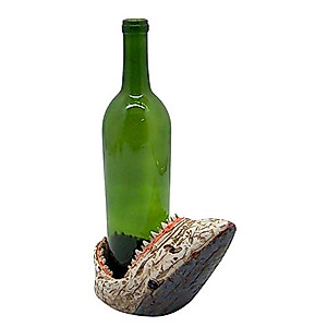 Shark Head Wine Bottle Holder, Tabletop Decoration, 7 Inches