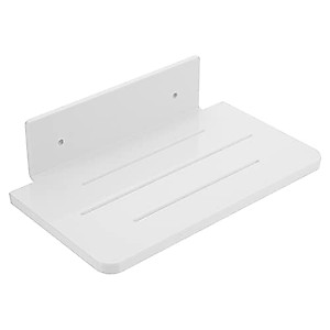 Wall Shelf Bathroom Shelves Self Adhesive Floating Shelves Wall Mounted Shower Caddy Bathroom Racks for Shampoo Toiletries Kitchen White White Shelf