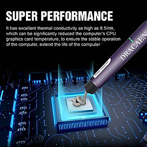 Dracaena Thermal Compound Paste (4Gram), Carbon Based High Performance, Heatsink Paste, Thermal Compound CPU for All Coolers, Thermal Interface Material -CTG9