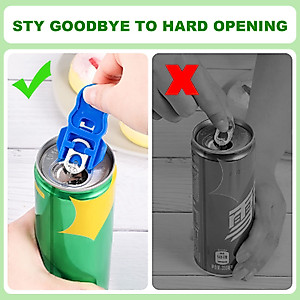 Plastic Can Covers 3 Pieces Leakproof Soda Can Lids Soda Can Cover Pop Can Covers Lid Can Caps, 12 Pieces Easy Manual Can Opener Tab Opener Can Saver Can Protector for Pop Beer Soda Drink
