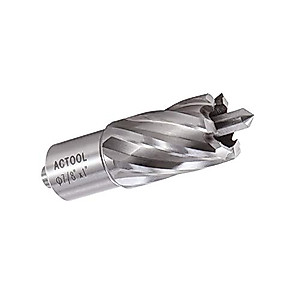 ACTOOL 7/8" Diameter × 1" Depth of Cut HSS ANNULAR Cutter with 3/4'' Weldon Shank
