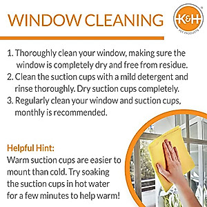 K&H Pet Products EZ Mount Window Kitty Sill Cat Window Perch Cat Hammock + EZ Mount Up and Away Kitty Diner Cat Food Bowl Bundle