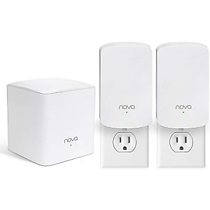 Tenda Nova Mesh WiFi System MW5 - Covers up to 3500 sq.ft - AC1200 Whole Home WiFi Mesh System - Dual-Band Mesh Network for Home Internet - Gigabit Mesh Router for 60 Devices - Plug-in Design - 3-Pack