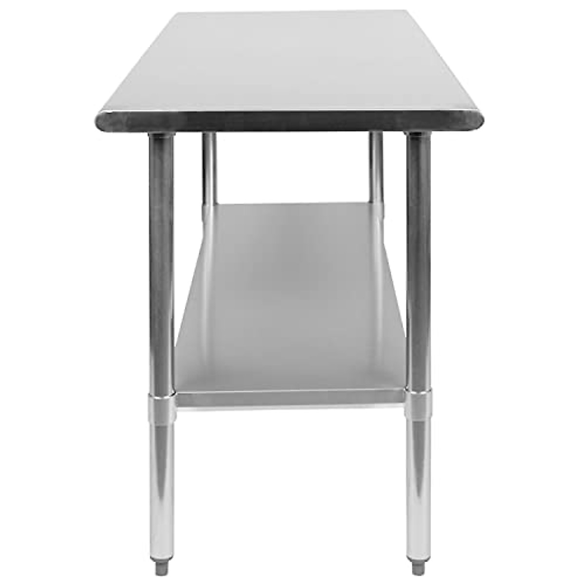 Flash Furniture Reese Stainless Steel 18 Gauge Prep and Work Table with Undershelf - NSF Certified - 60"W x 24"D x 34.5"H