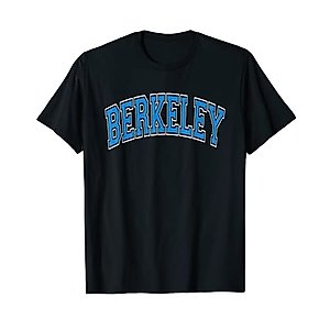 Berkeley Varsity Style Blue Text T-Shirt