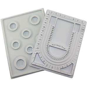 Chistepper 2 Pieces Beading Boards Bead Design Trays Necklace Bracelet Beading Jewelry Design Mats for DIY Jewelry Making