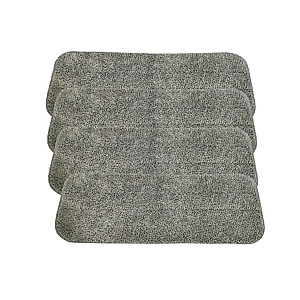 JDWG 4 Pack Mop Head Replacements Pads Microfiber Cleaning for Most Spray Mops and Reveal Mops, Wet & Dry Home Commercial Cleaning. (Grey)