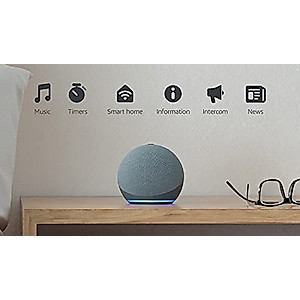 Echo Dot (4th Gen) | Smart speaker with Alexa | Twilight Blue