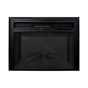 28 Inch Electric Fireplace Inserts Heat Adjustable in-Wall Recessed Fireplace Heater with Realistic Flame, Remote Control