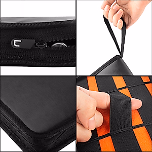 Linkidea Hard Battery Organizer Storage Box, Carrying Case Bag Holder with Battery Tester BT-168, Holds Various Sizes AA AAA C 9V Batteries