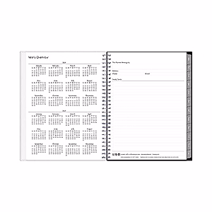 Blue Sky 2024 Weekly and Monthly Planner, January - December, 8” x 10.875”, Frosted Cover, Wirebound, Ayana (142999-24)