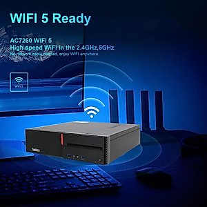 Lenovo Desktop with New 24" Full HD Monitor | Intel Core i7-6700 | 32GB DDR4 RAM| New 1TB SSD | AC7260 WiFi Bluetooth | DVD-RW | HDMI DP VGA| Wireless Keyboard Mouse (Renewed)
