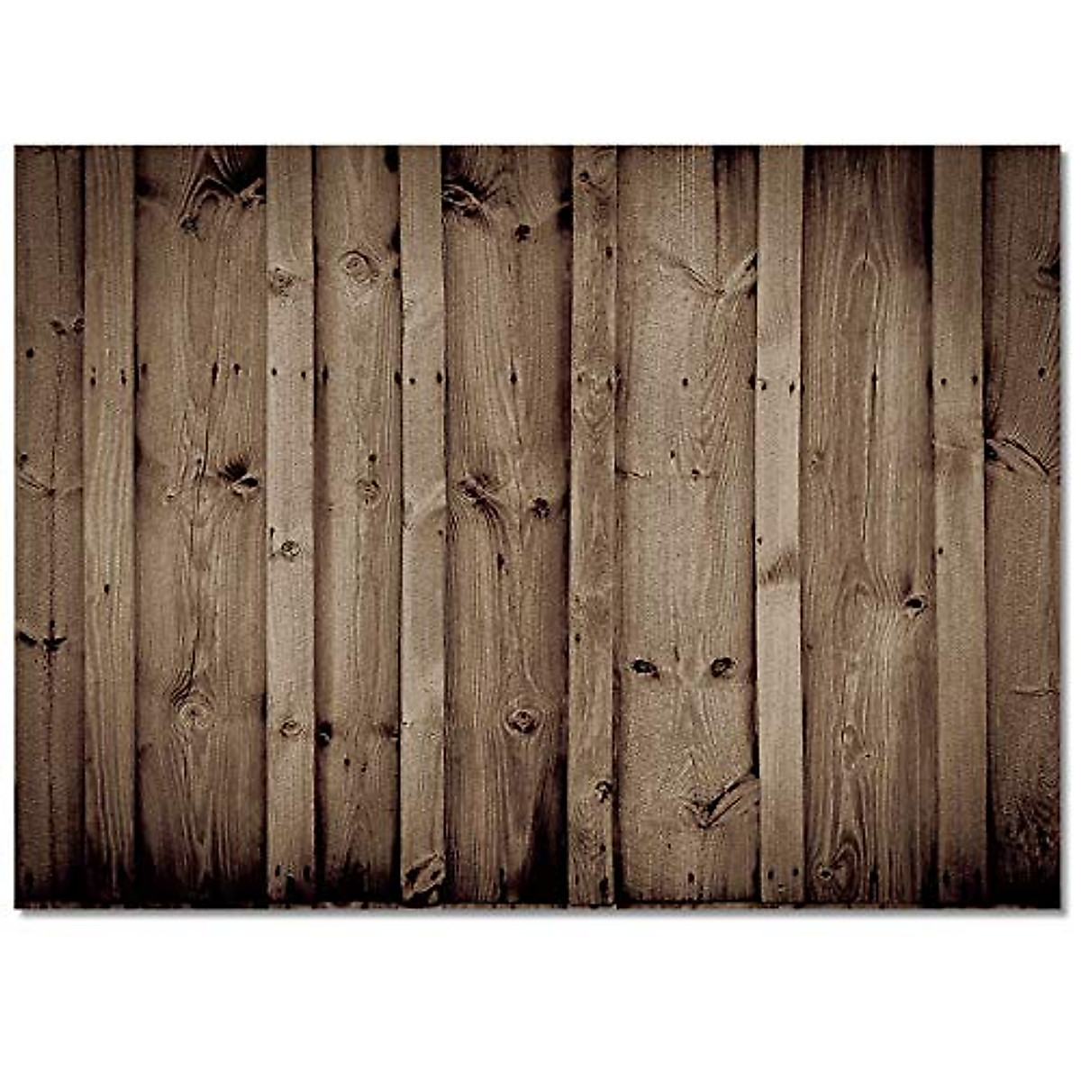 Seven Roses Rectangular Area Rug for Living Room, Bedroom, Retro Wooden Stripes Grain Non-Slip Residential Carpet, Kitchen Rugs, Vintage Board Floor Mat with Rubber Backing 2' x 3'